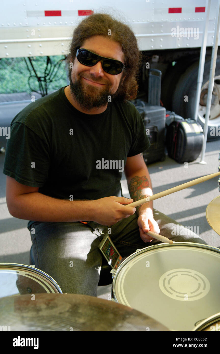 Claudio Sanchez of Coheed and Cambria portrait at the 2007 Vans Warped ...