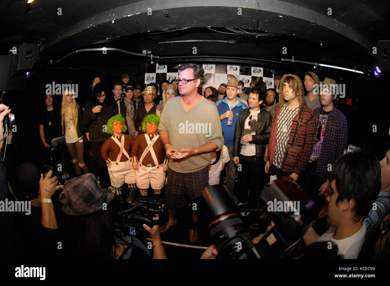 Kevin Lyman and the artist at the 2010 Vans Warped Tour Kick-Off party ...