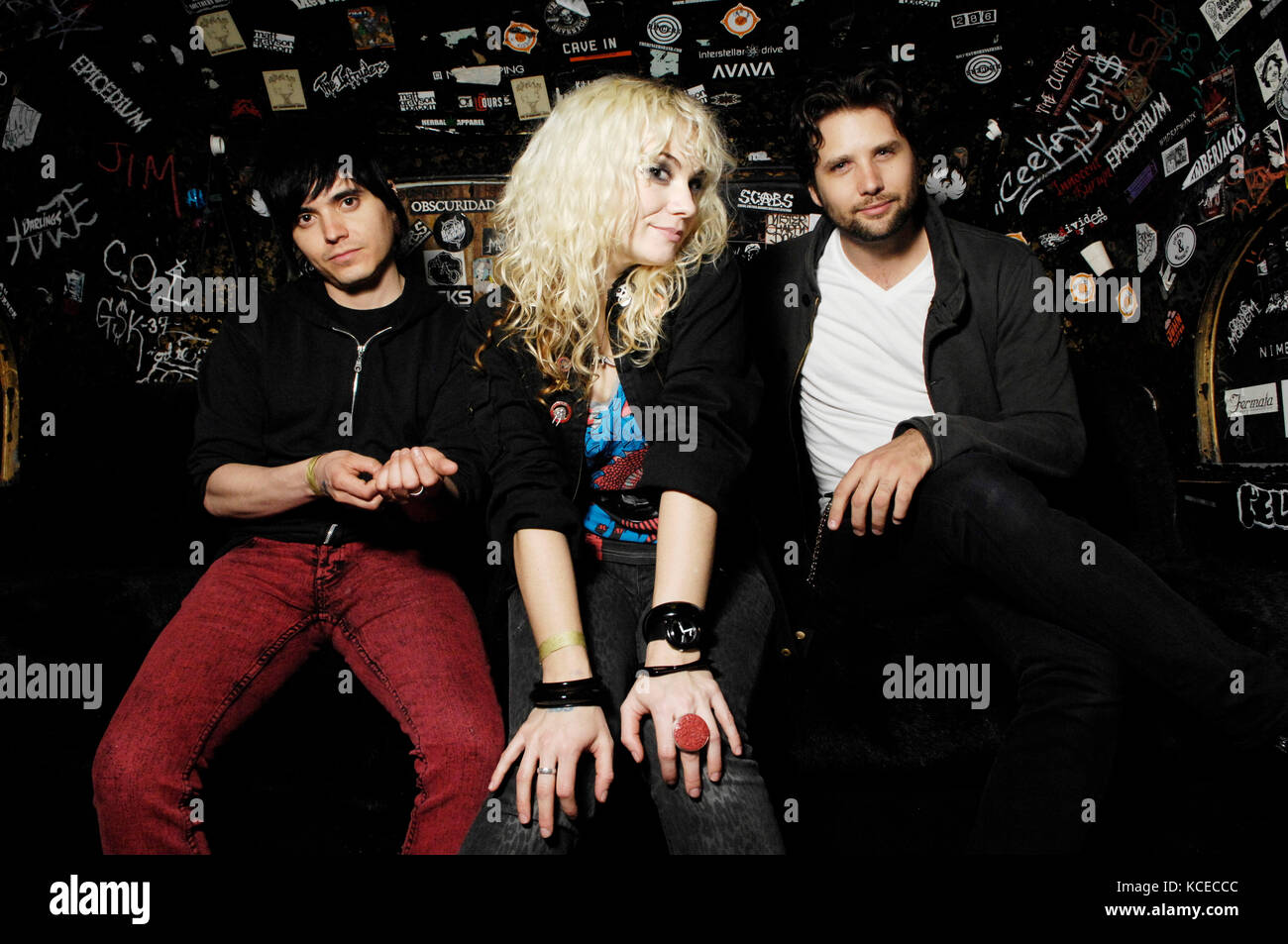 (L-R) Luis Cabezas, Kelly Ogden and Chris Black of The Dollyrots ...