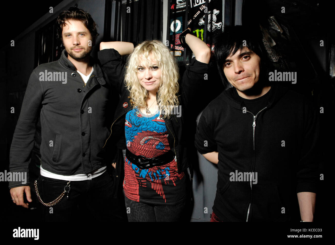 (L-R) Luis Cabezas, Kelly Ogden and Chris Black of The Dollyrots ...