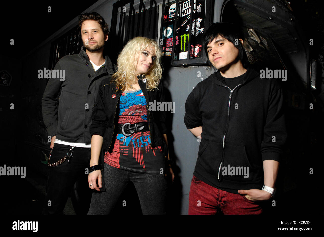 (L-R) Luis Cabezas, Kelly Ogden and Chris Black of The Dollyrots ...