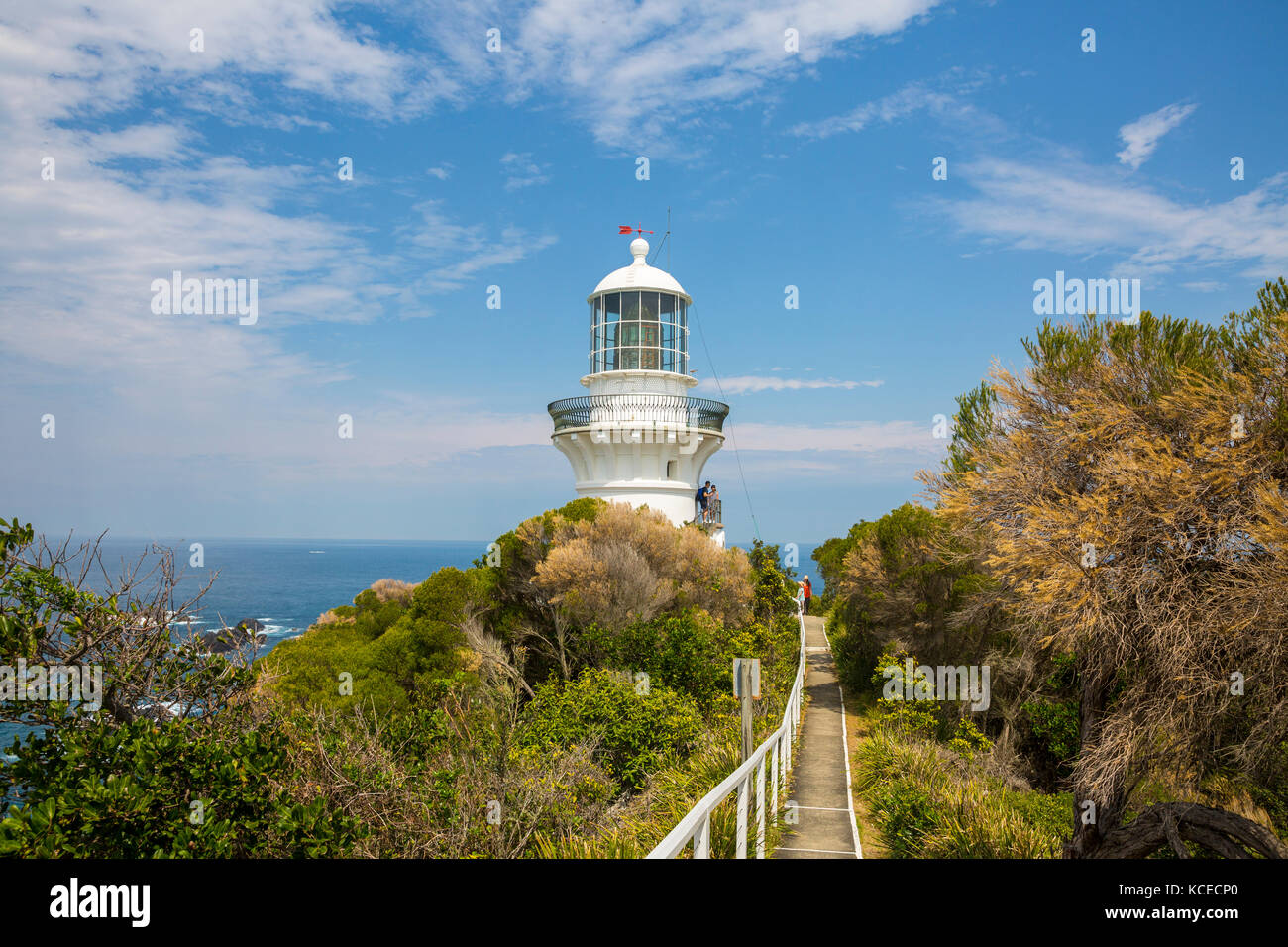 Sugarloaf Point lighthouse at Seal Rocks in Myall Lakes national park ...