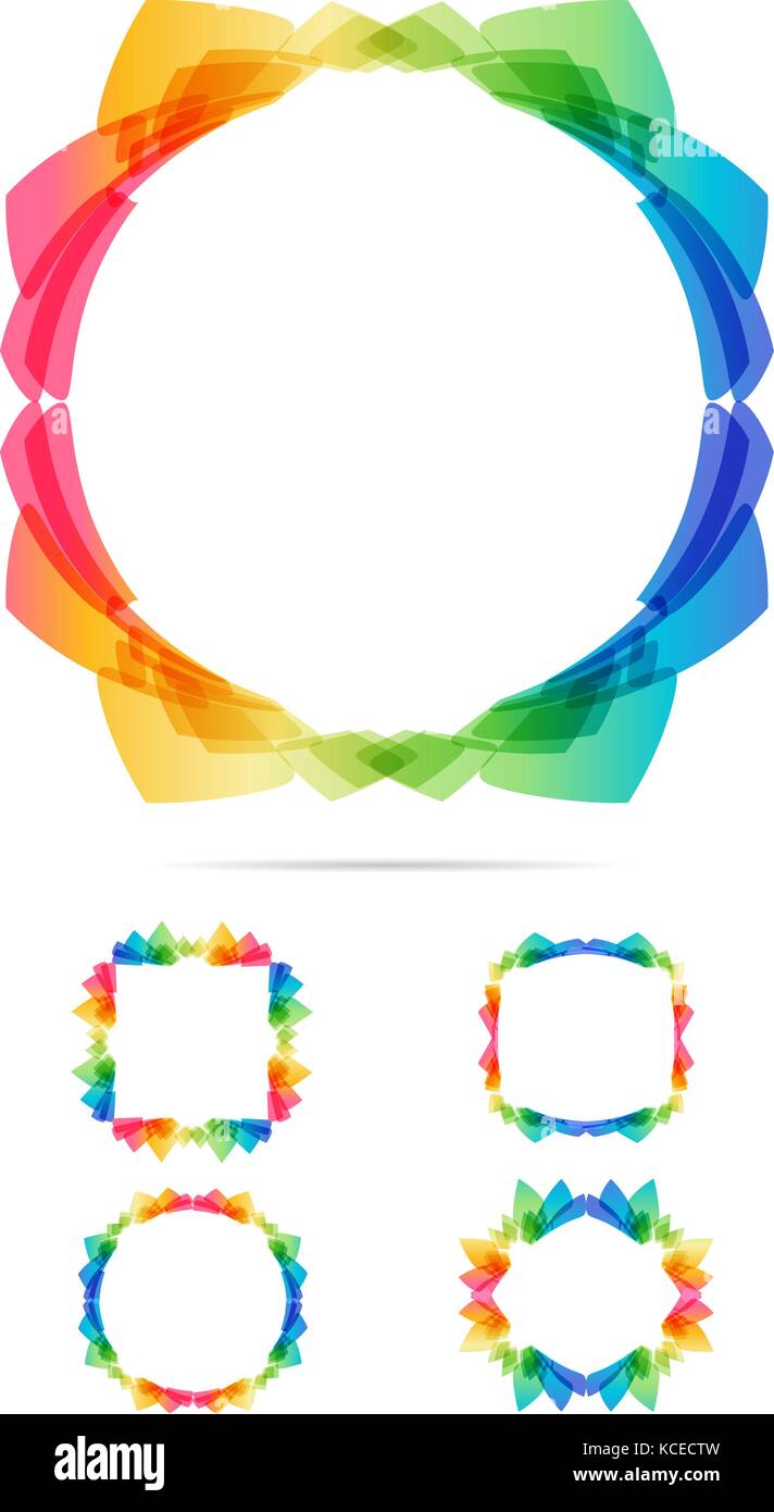 Geometric background square frames Stock Vector Images - Alamy