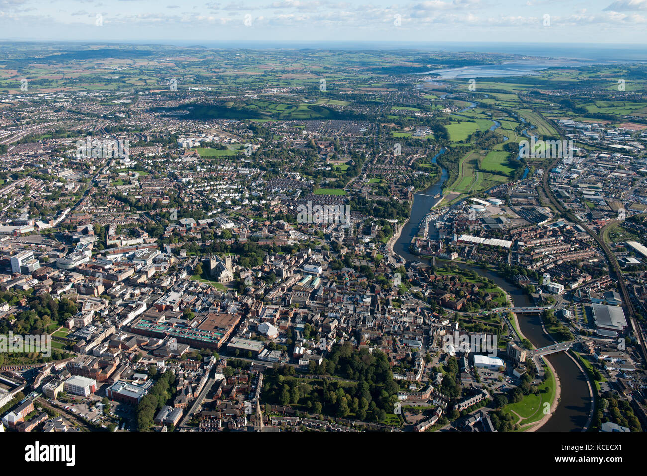 Exeter aerial hi-res stock photography and images - Alamy