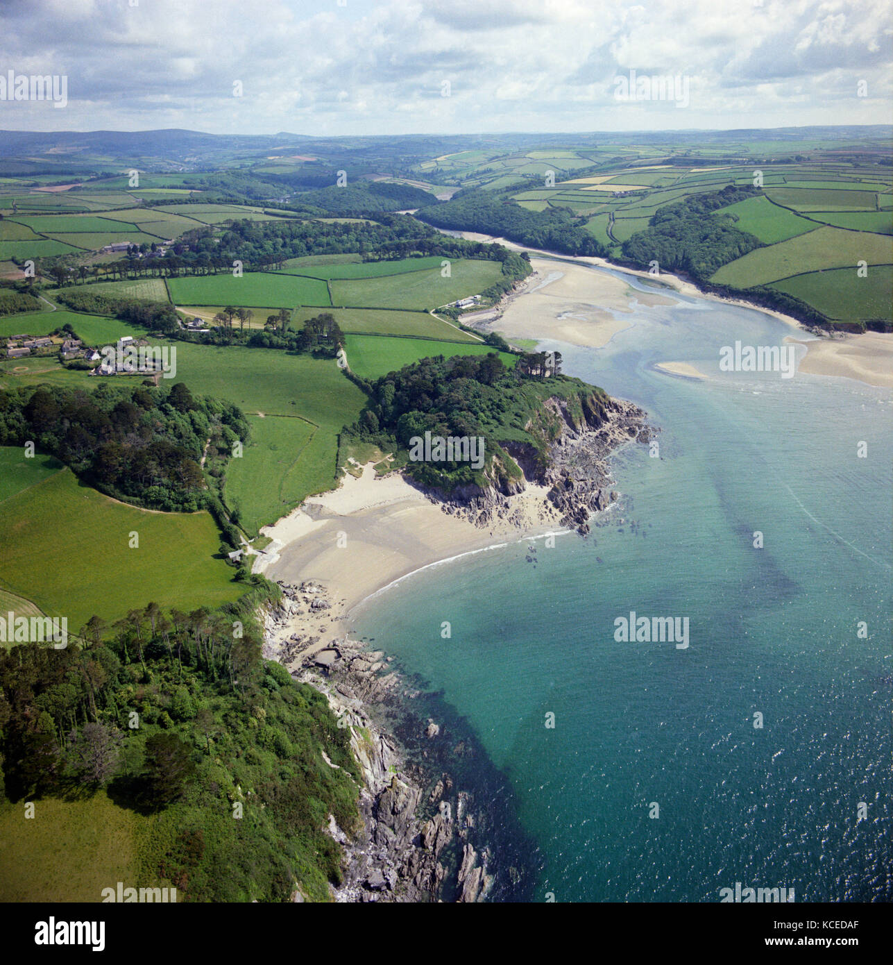 Mouth of the River Erme, Devon. Photographed in June 1975. Aerofilms ...
