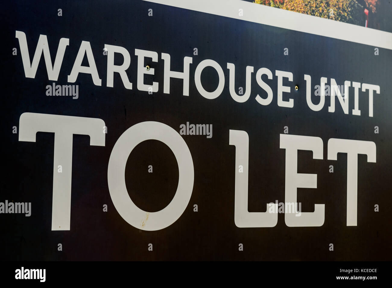 Estate agents industrial warehouse and office units to let sign Stock ...