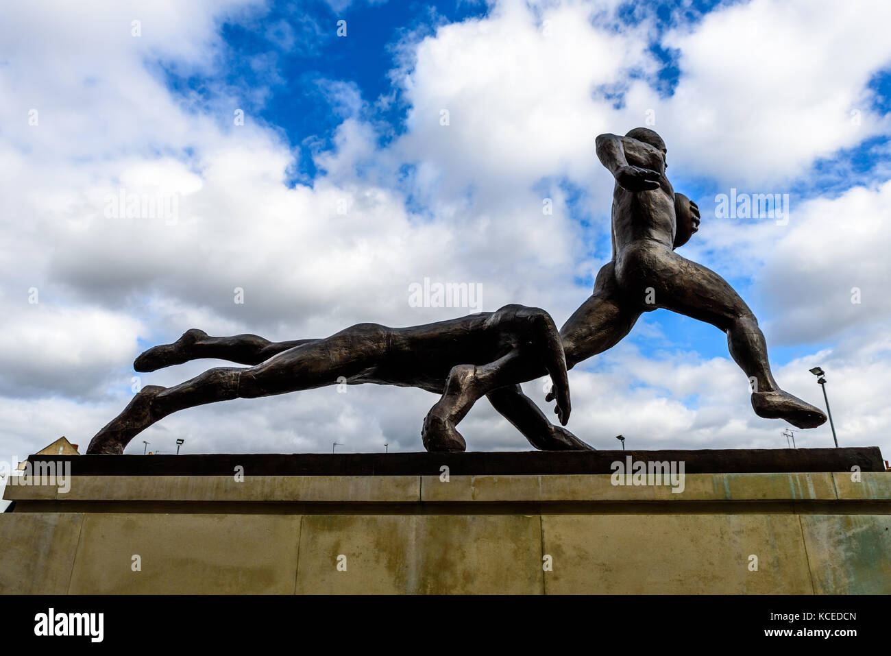 Northampton UK October 3, 2017: Northampton Saints Rugby Club Monument ...