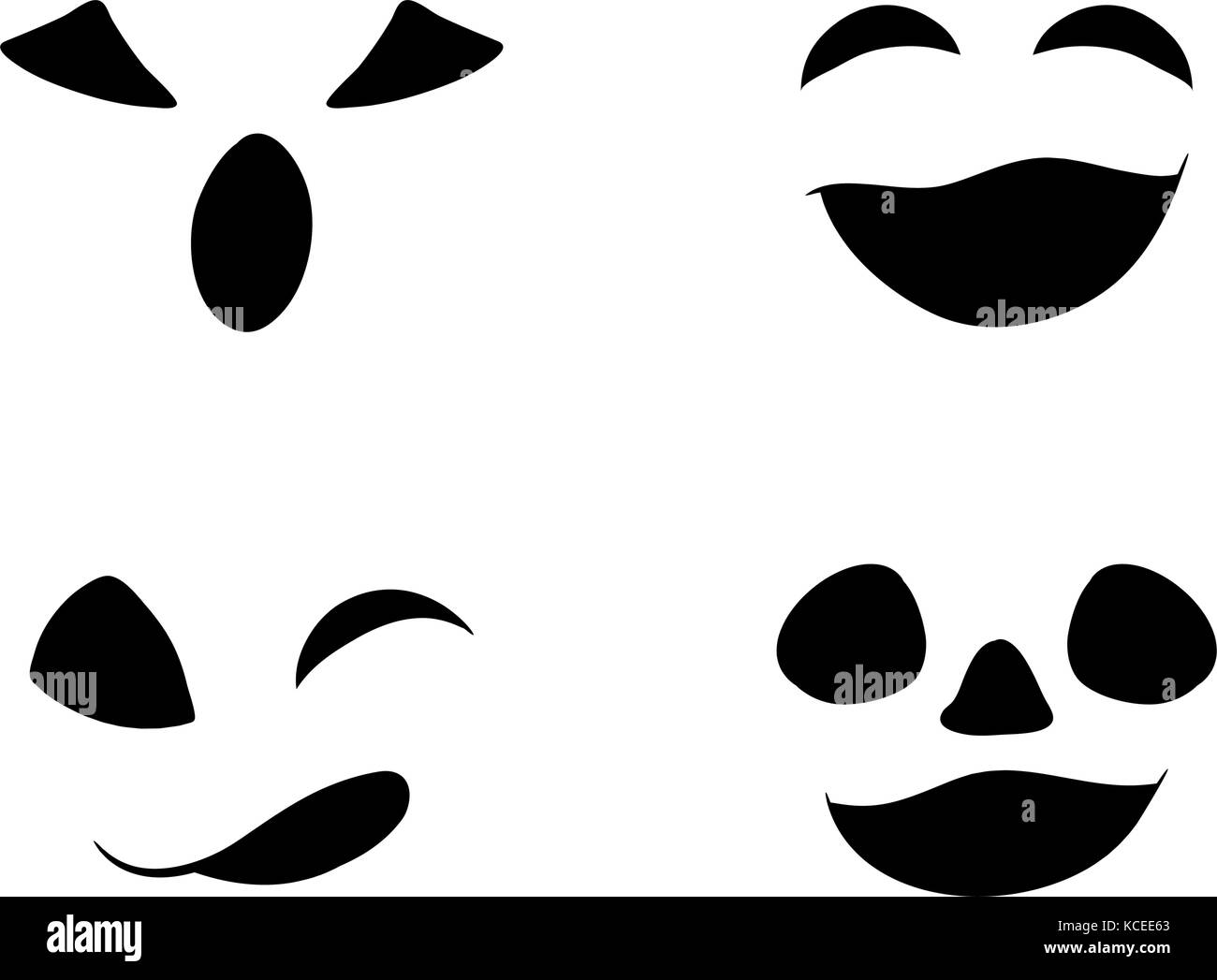 Logo jack o lantern Black and White Stock Photos & Images - Alamy