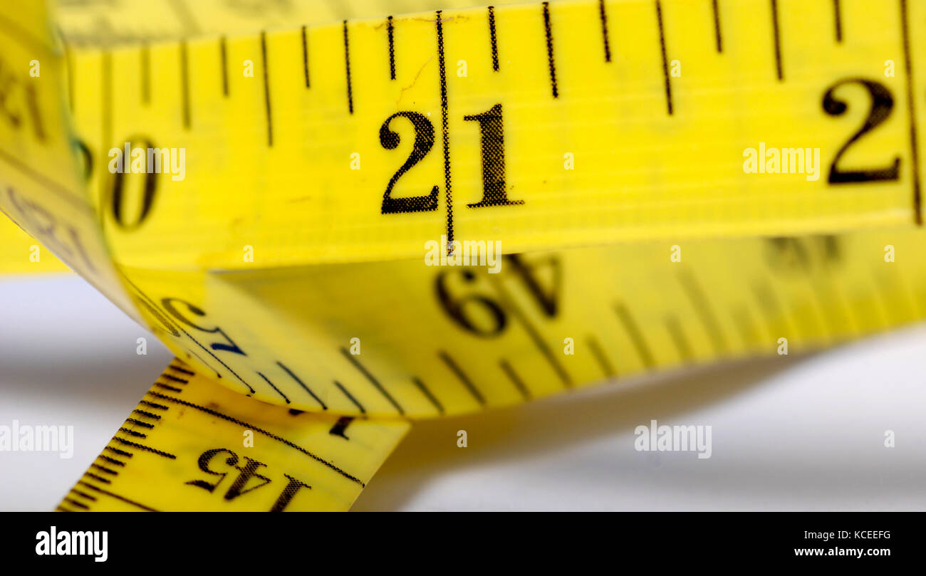 Picture of a Rolled measuring lint , tape Stock Photo - Alamy