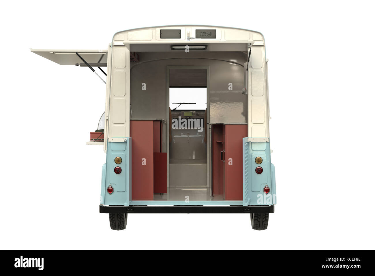 Food truck retro style hi-res stock photography and images - Alamy