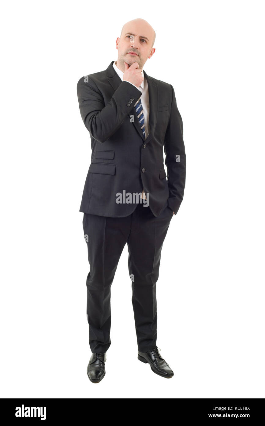 businessman full body isolated on white background Stock Photo - Alamy