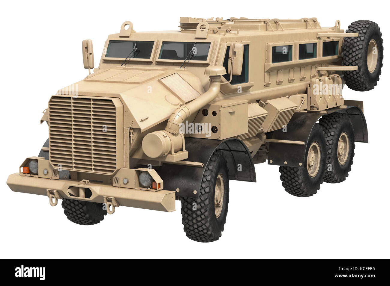 Truck army beige vehicle Stock Photo - Alamy