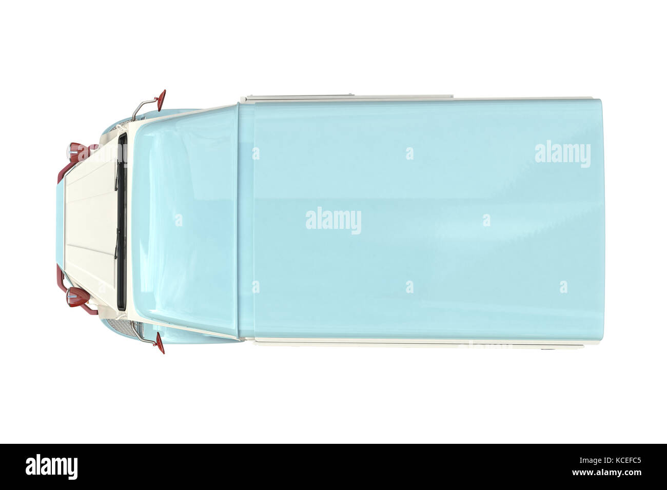 Food truck, top view Stock Photo - Alamy