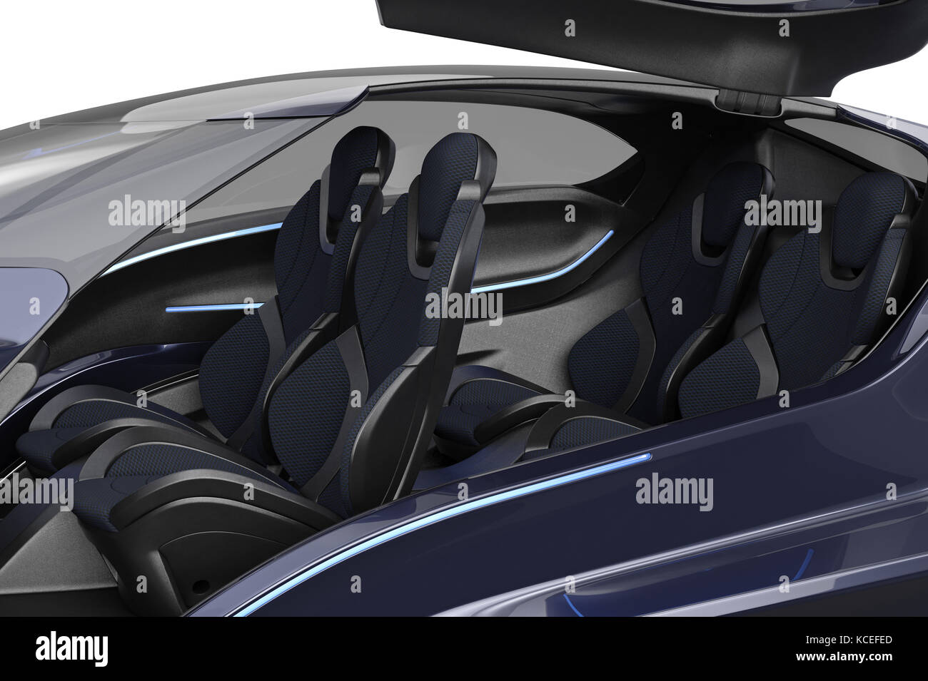 Car concept modern electric, interior, close view Stock Photo - Alamy