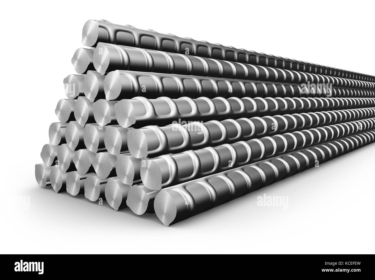 A pile of building steel reinforcement. 3d rendering Stock Photo - Alamy