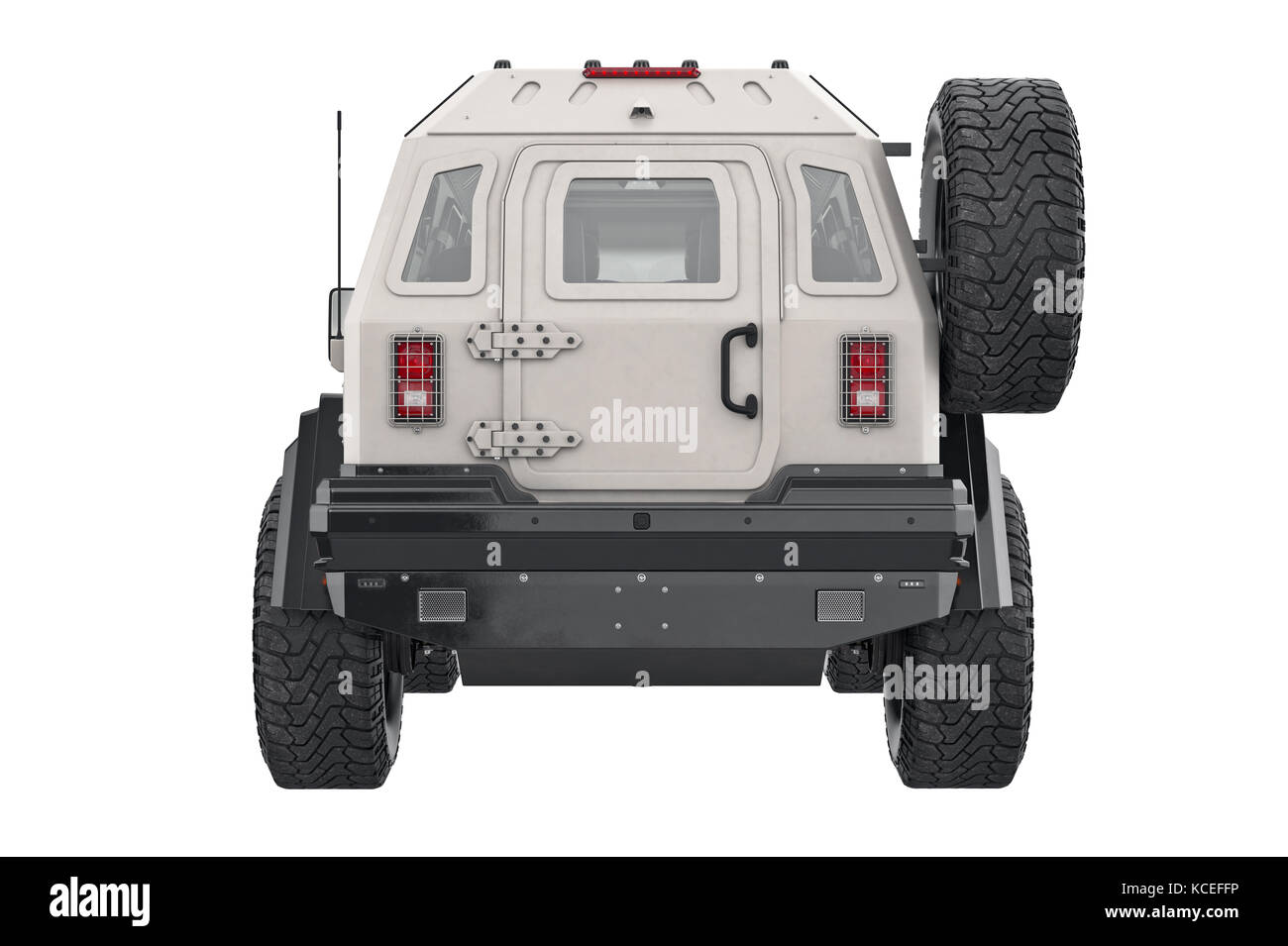 Suv car, back view Stock Photo - Alamy