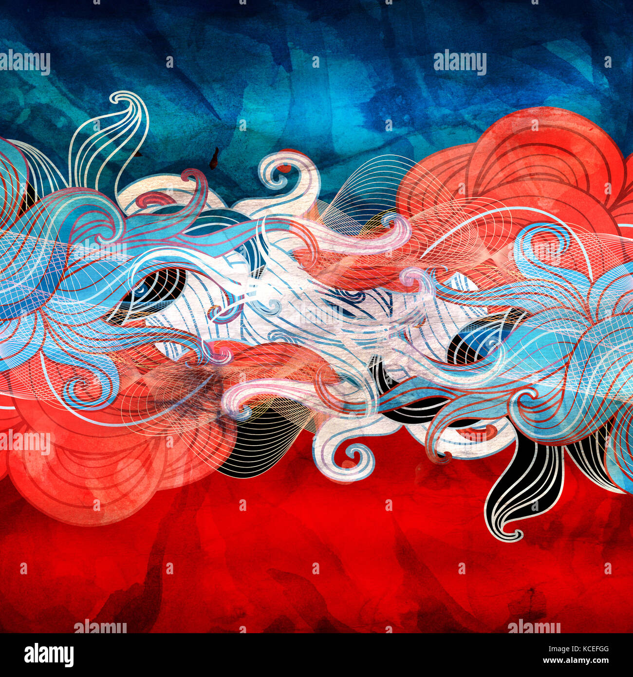 Abstract watercolor fantasy background of different color fantastic ...