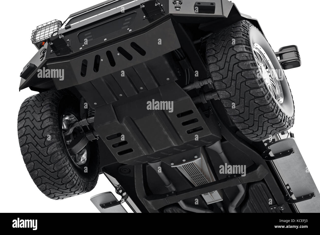 Suv auto bottom, suspension, close view Stock Photo - Alamy