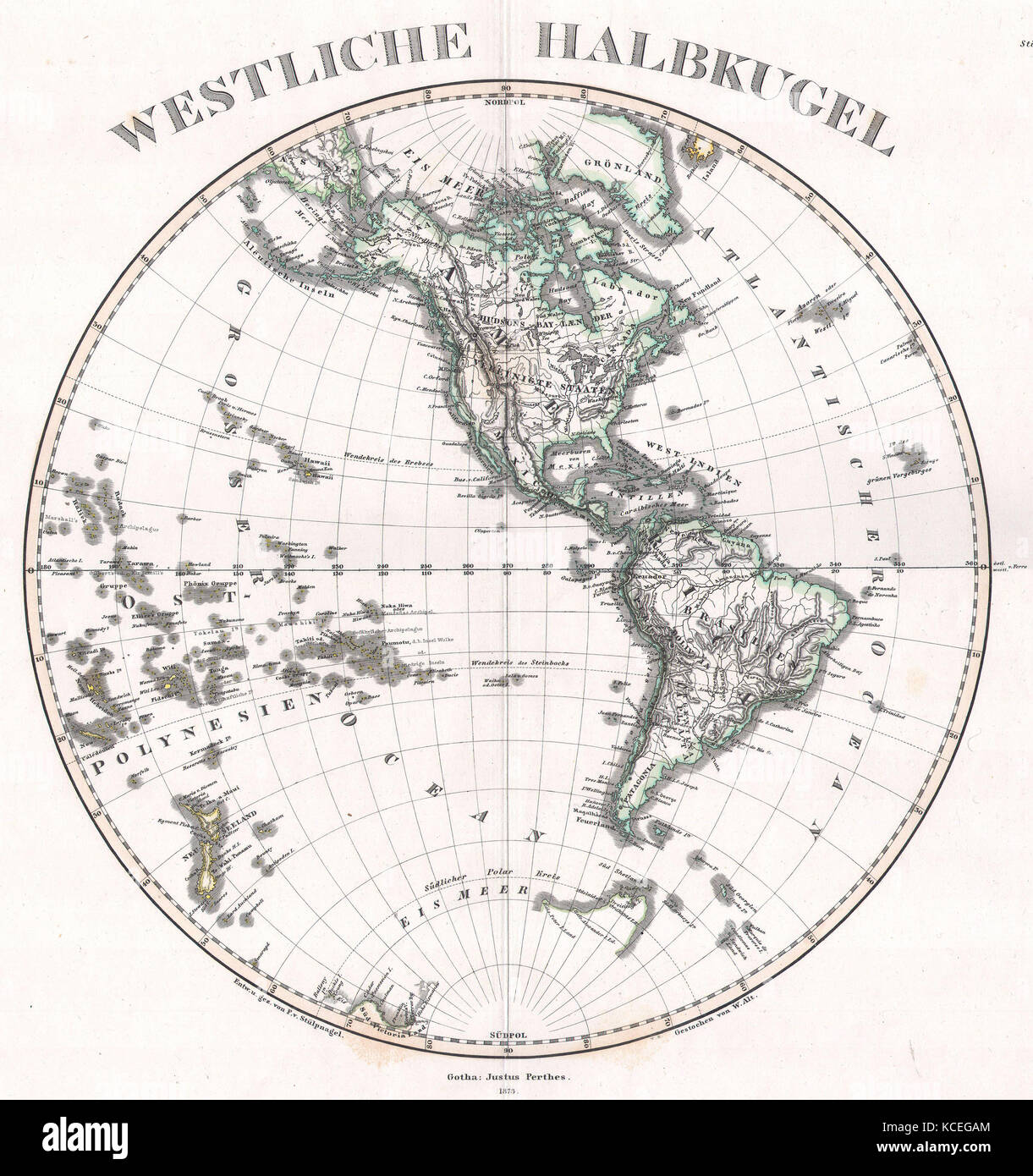 Western hemisphere map hi-res stock photography and images - Alamy