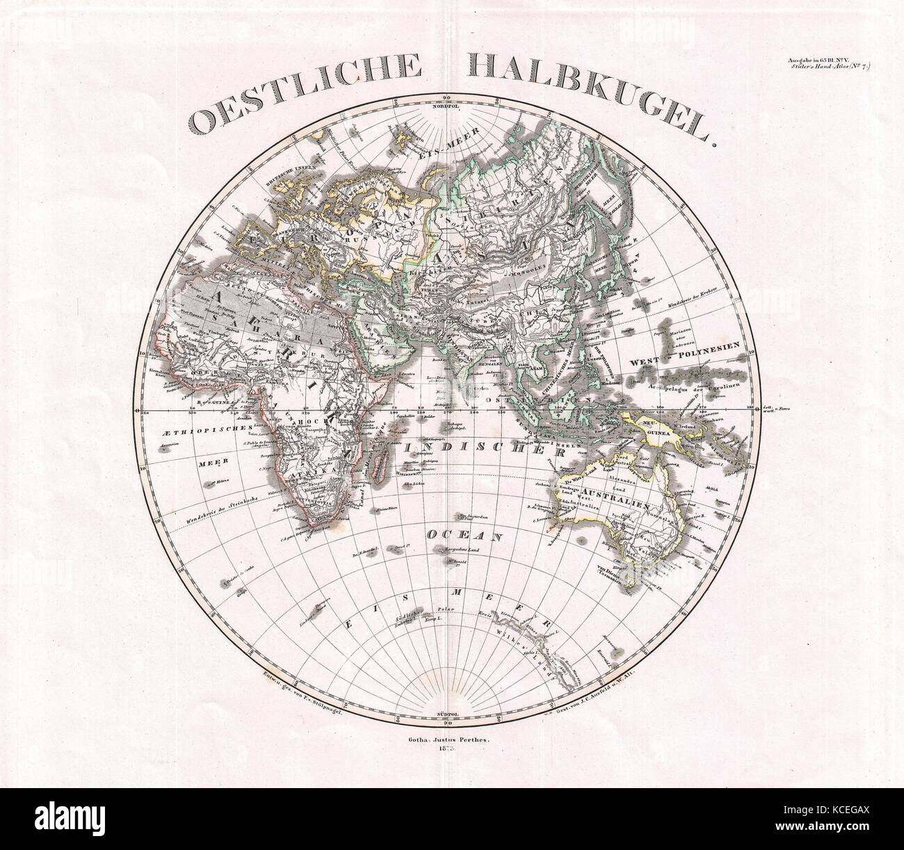 Map of the eastern hemisphere hi-res stock photography and images - Alamy