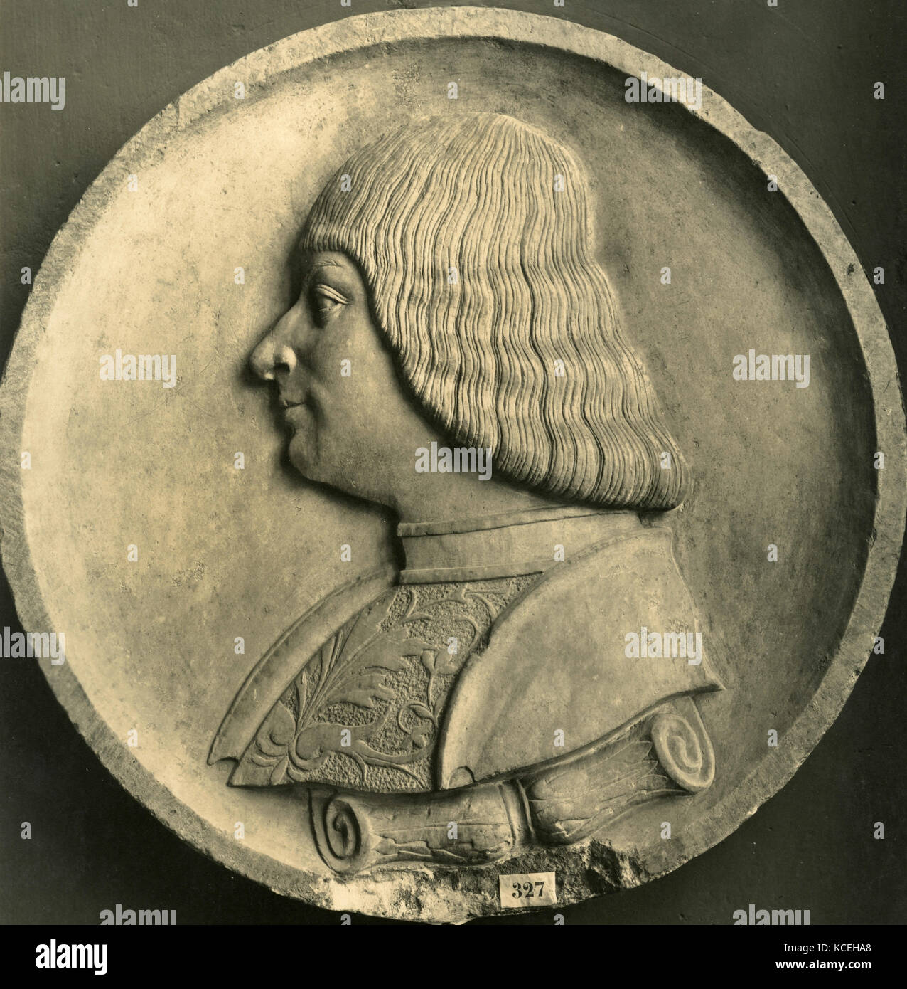 Ludovico the Moor, marble bas-relief Stock Photo - Alamy