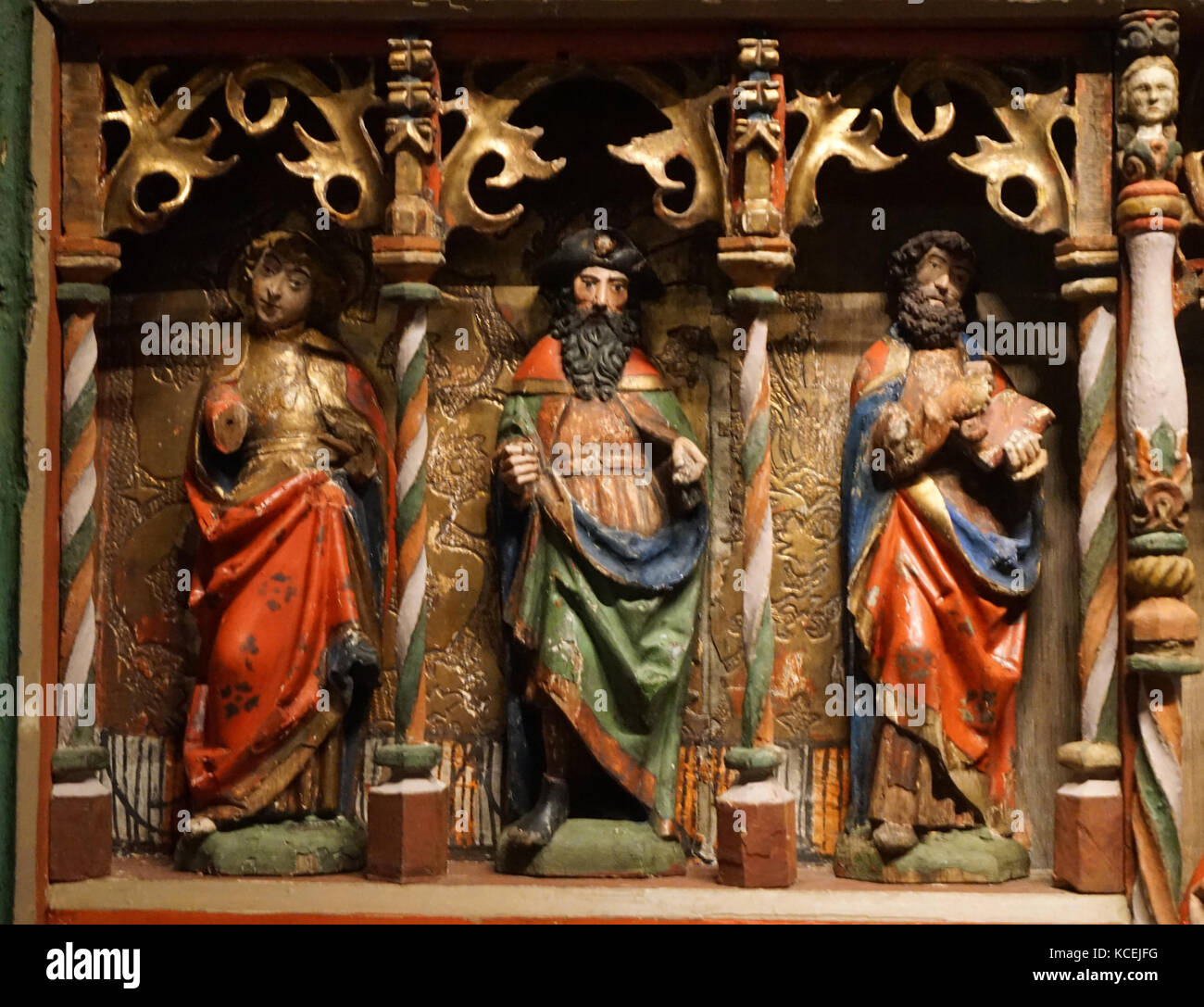 Altarpiece from Ogur, West Iceland. Flemish work from around 1500 AD ...