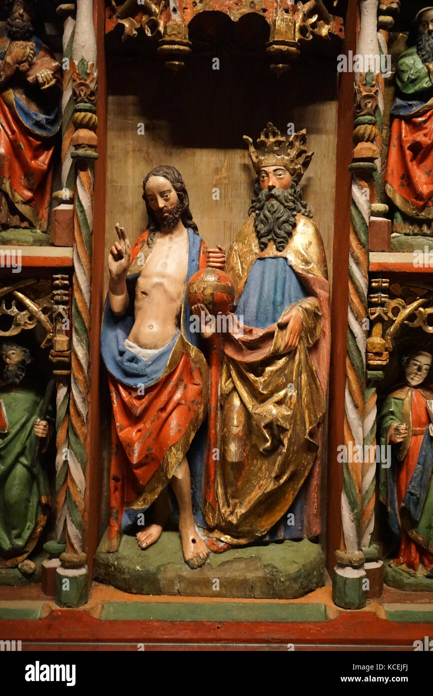 Altarpiece from Ogur, West Iceland. Flemish work from around 1500 AD ...
