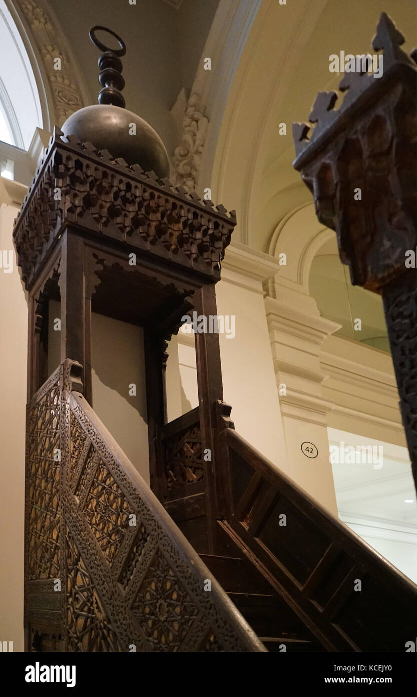 Minbar for the Sultan Qa'ithbay; Egypt, probably Cairo 1468-96 A.D. A ...