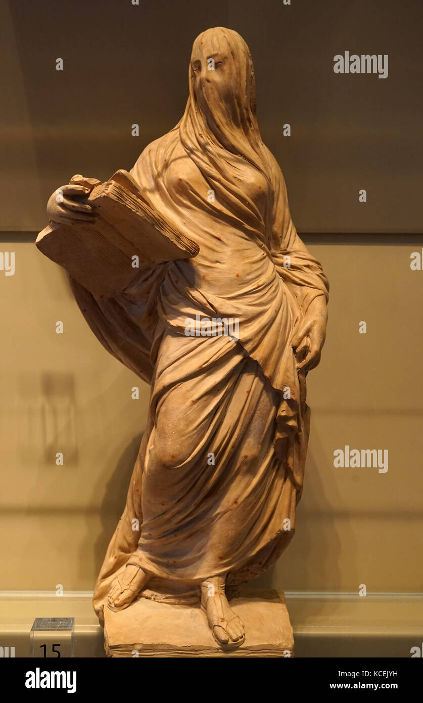 Statue titled 'Faith' by Innocenzo Spinazzi (1726-1798) an Italian ...