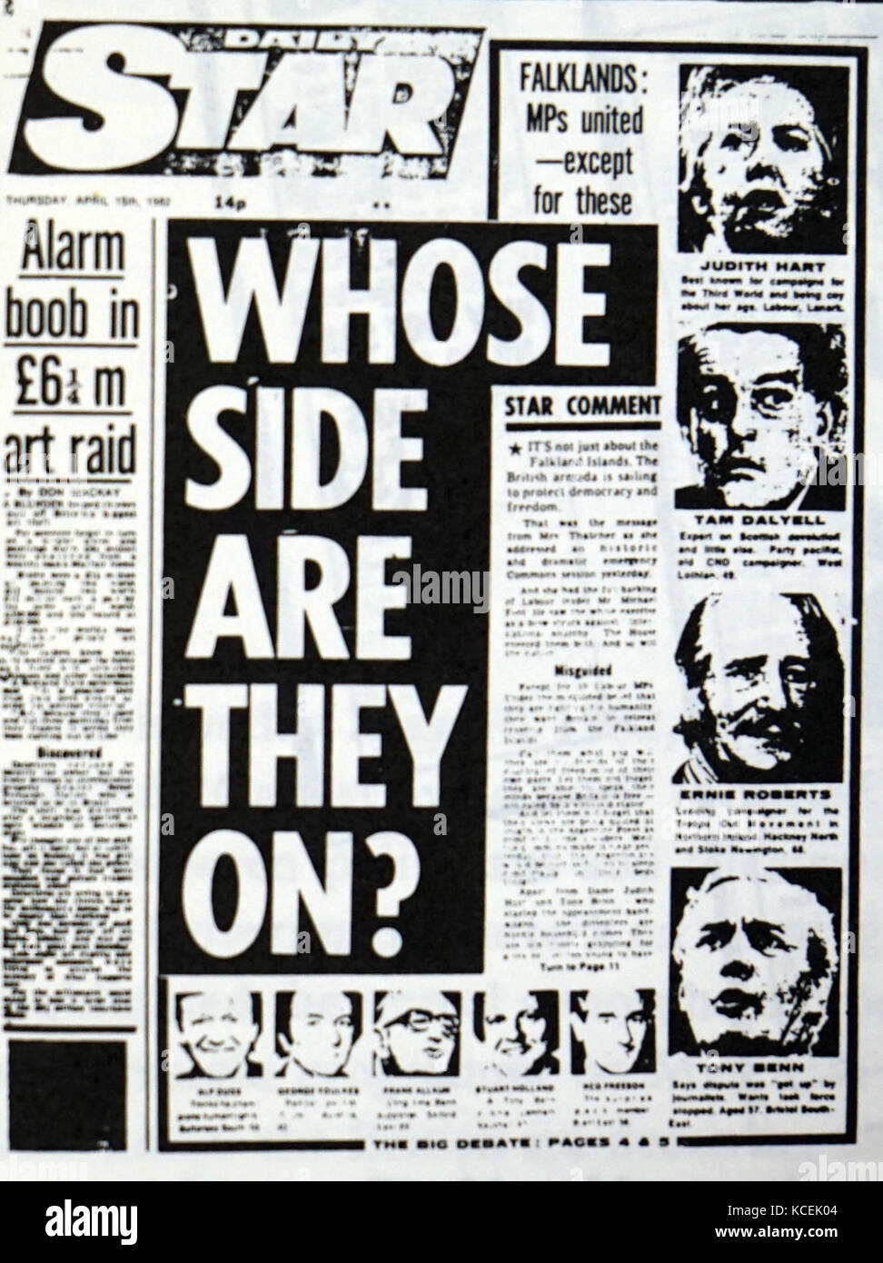 Star newspaper front page High Resolution Stock Photography and Images ...