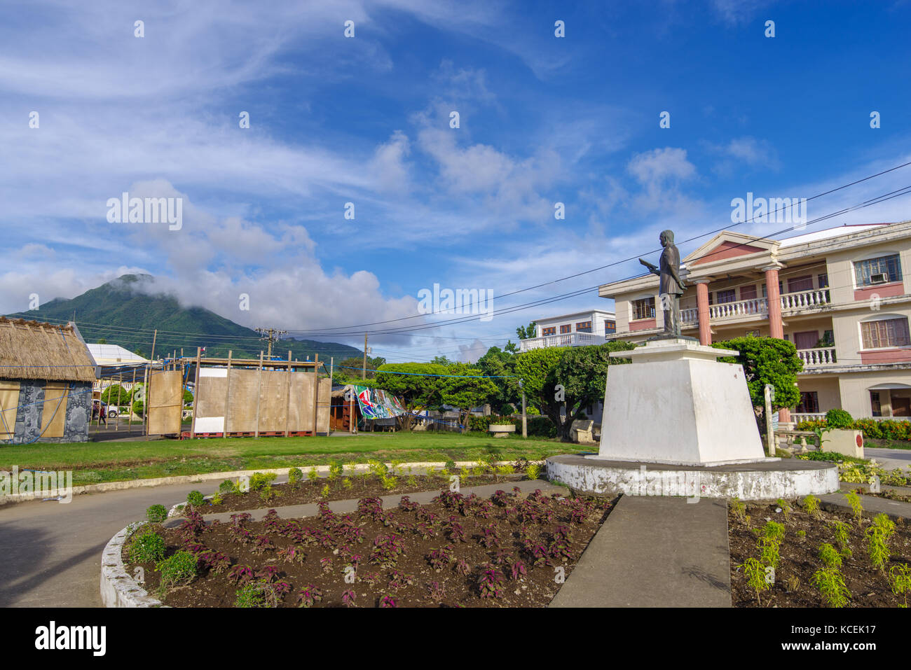 Sep 21,2017 Rizal statue at Basco Plaza park, Batanes, Philippines ...