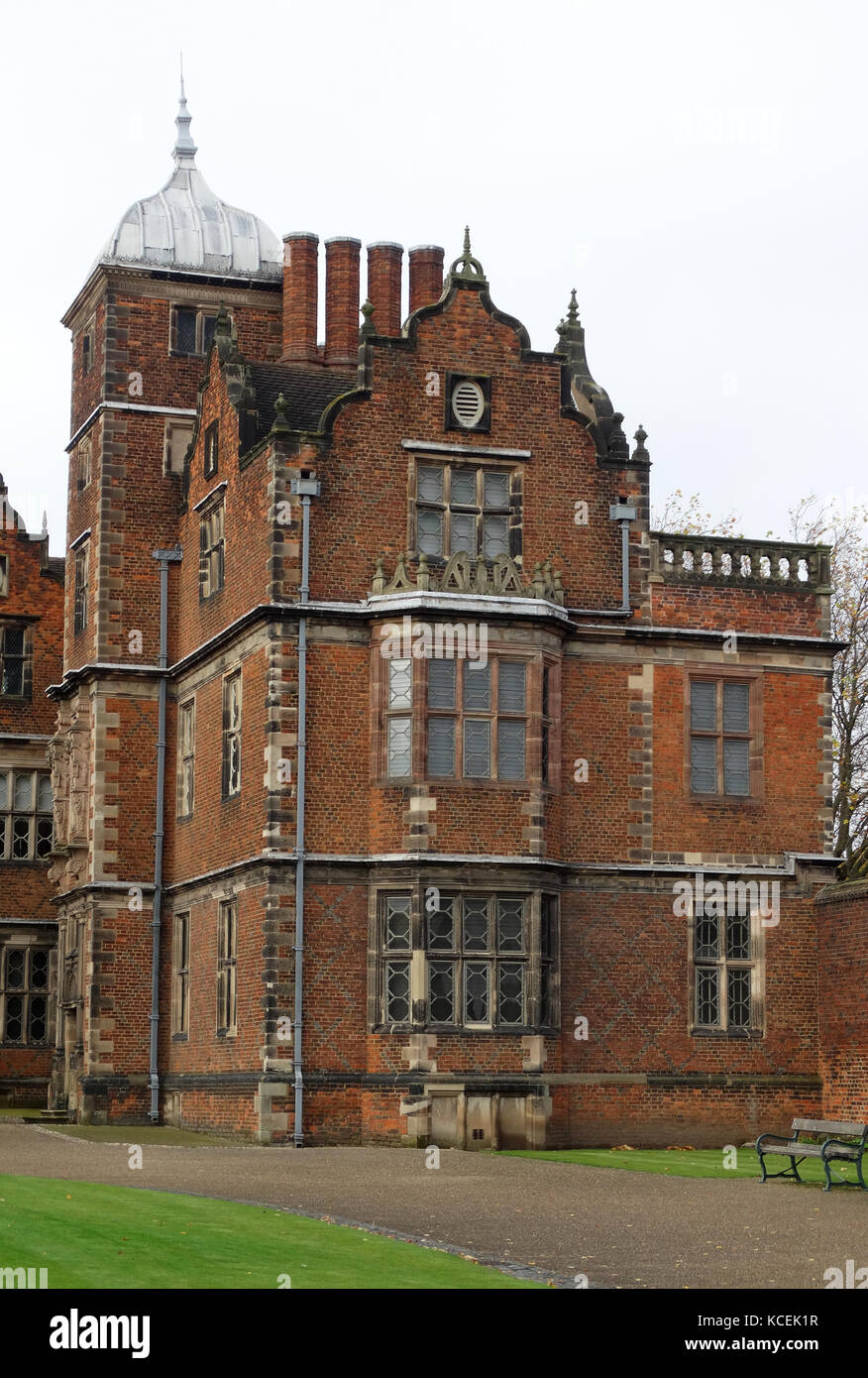 View of the exterior of Aston Hall (1635), a Jacobean house designed by ...