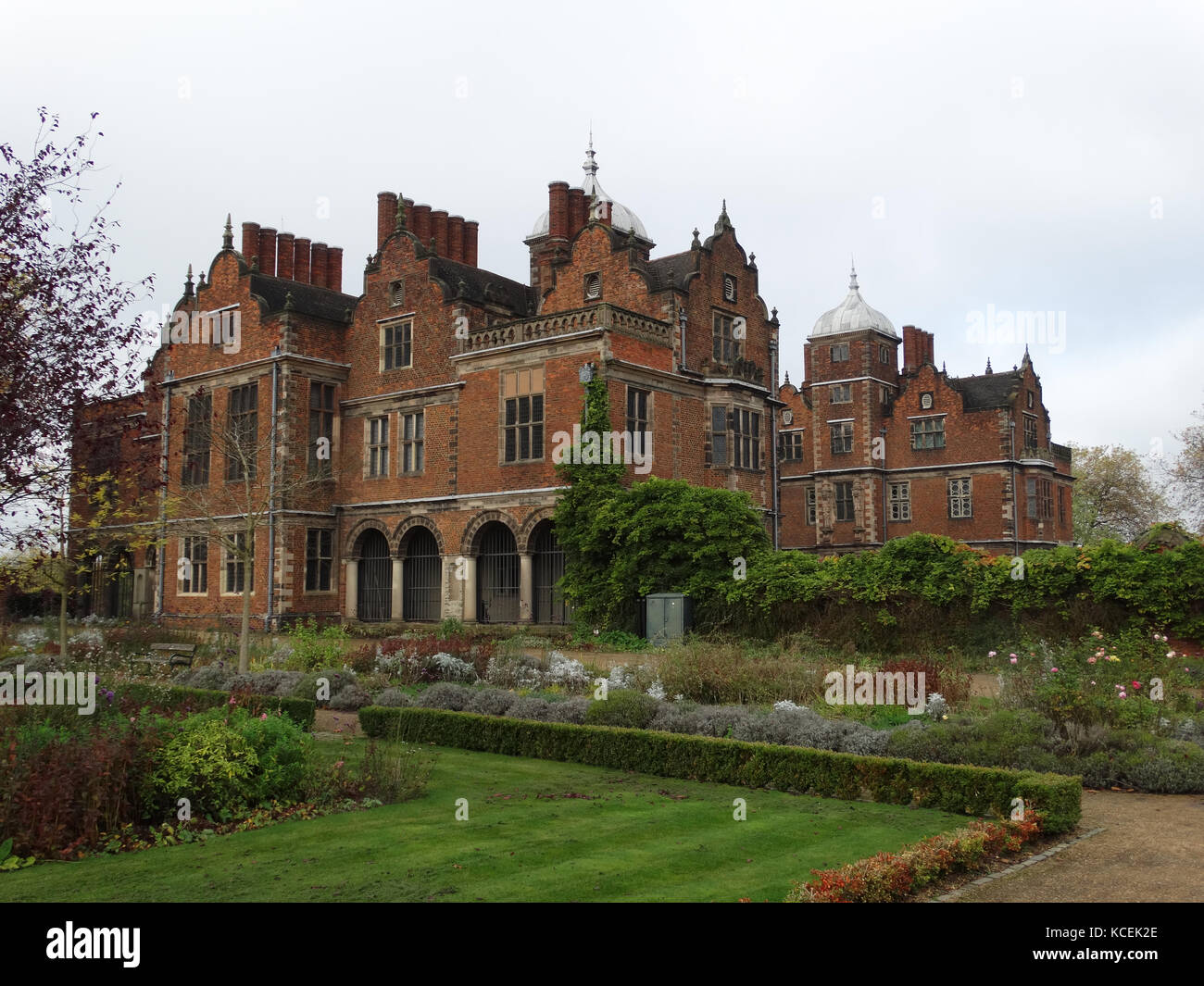 View of the exterior of Aston Hall (1635), a Jacobean house designed by ...