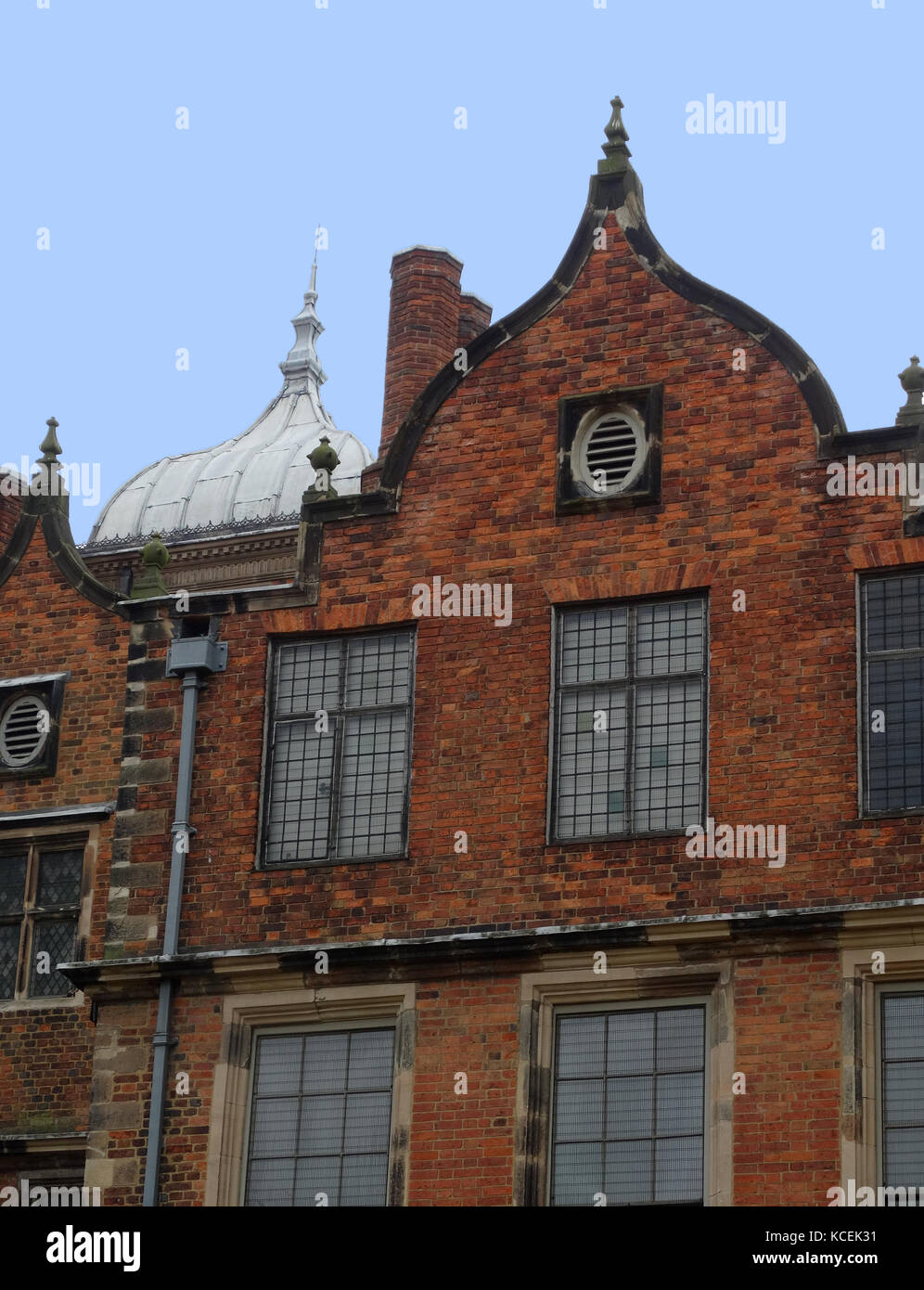 View of the exterior of Aston Hall (1635), a Jacobean house designed by ...