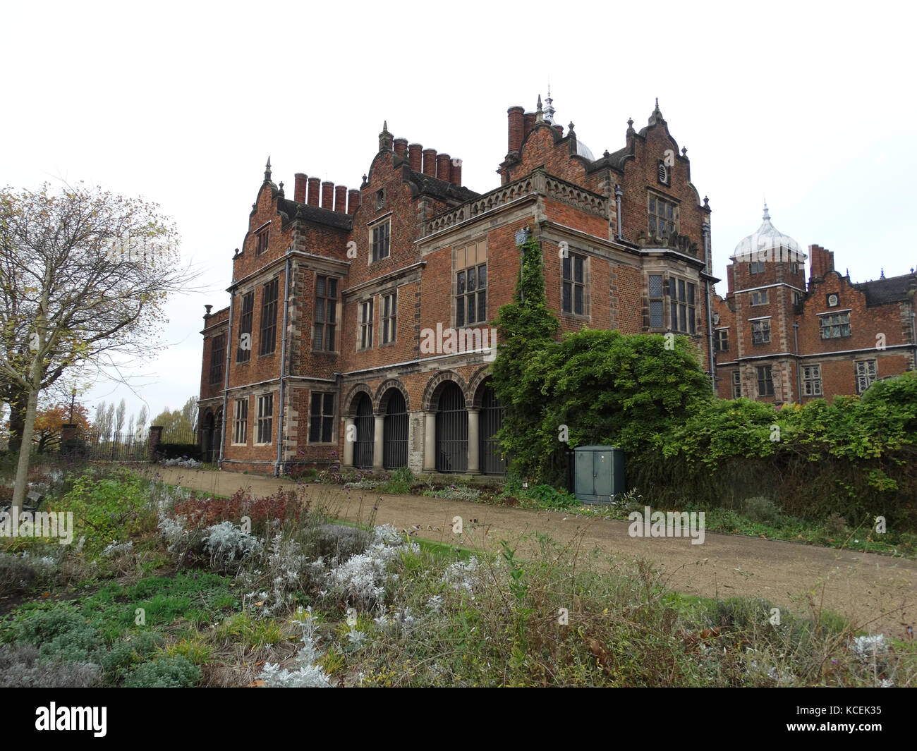 View of the exterior of Aston Hall (1635), a Jacobean house designed by ...