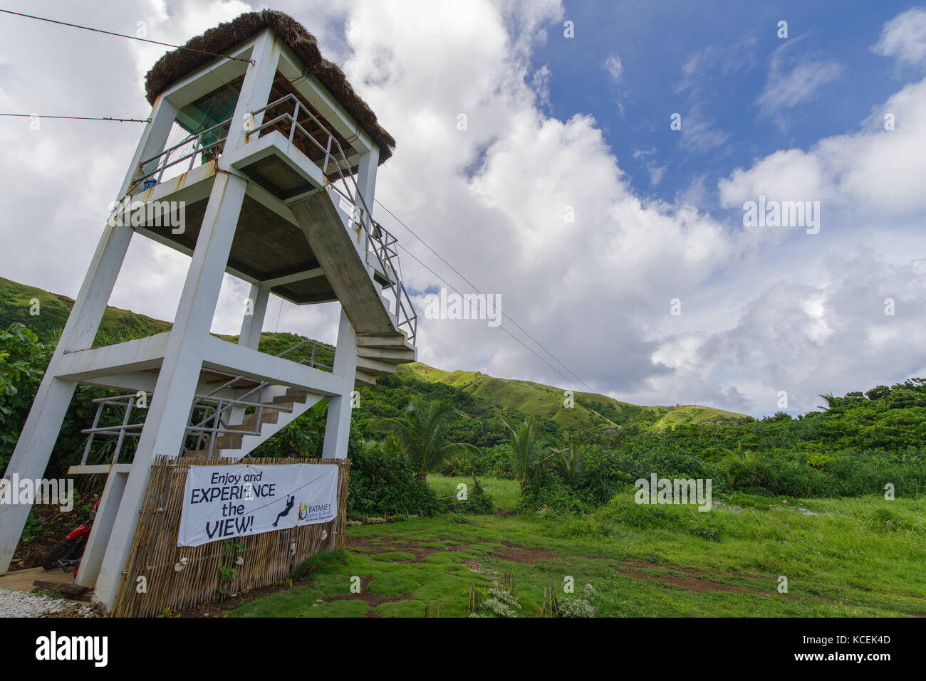 Sep 21,2017 Zipline tower at Morong Beach, Ivatan Island, Batanes ...