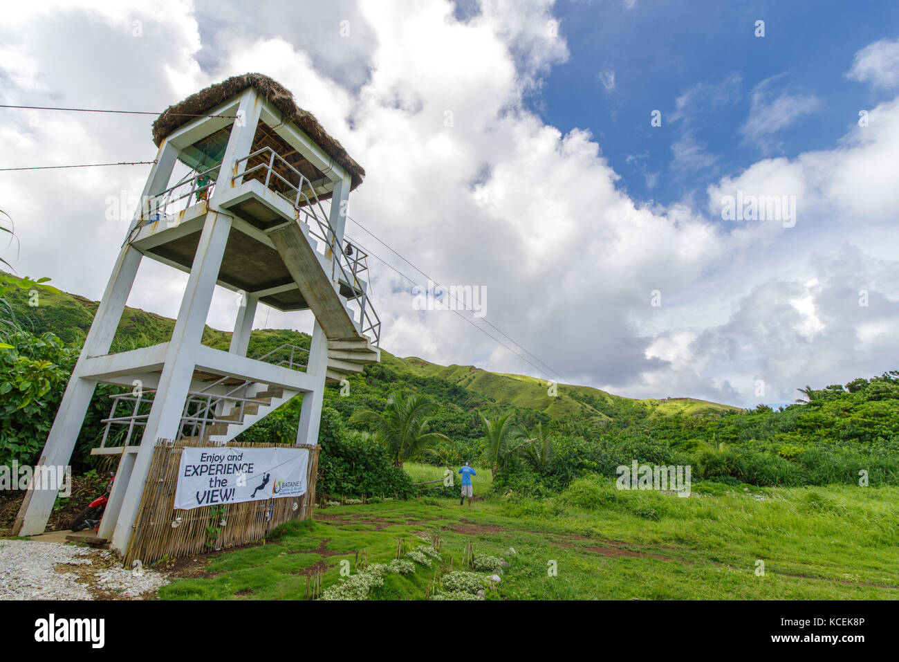 Sep 21,2017 Zipline tower at Morong Beach, Ivatan Island, Batanes ...