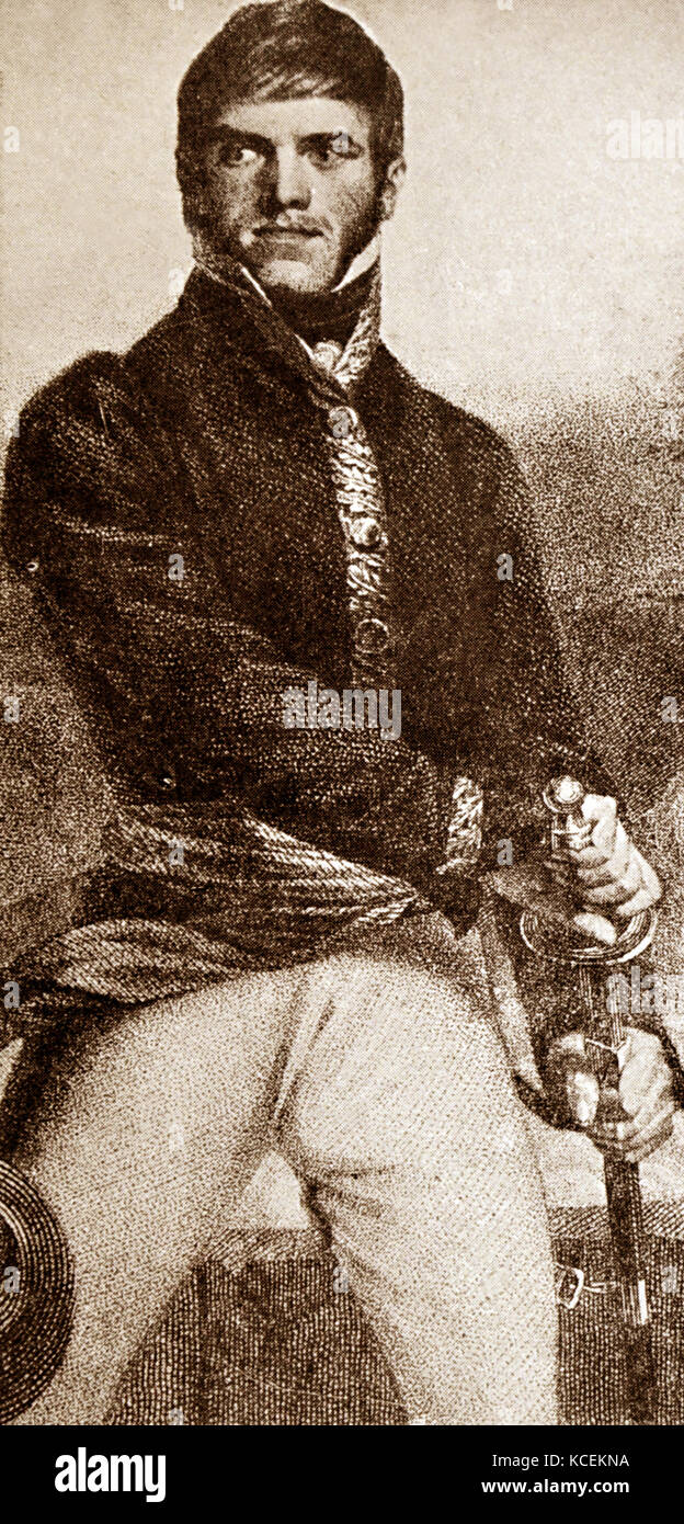 Engraved portrait of Francisco Espoz y Mina (1781-1836) Spanish ...