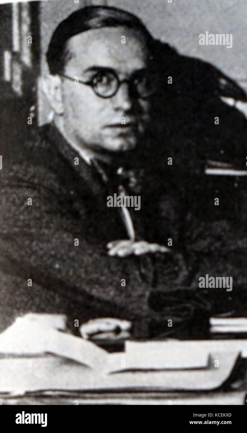 Photographic portrait of Josep Dencás (1900-1965) a Spanish politician ...