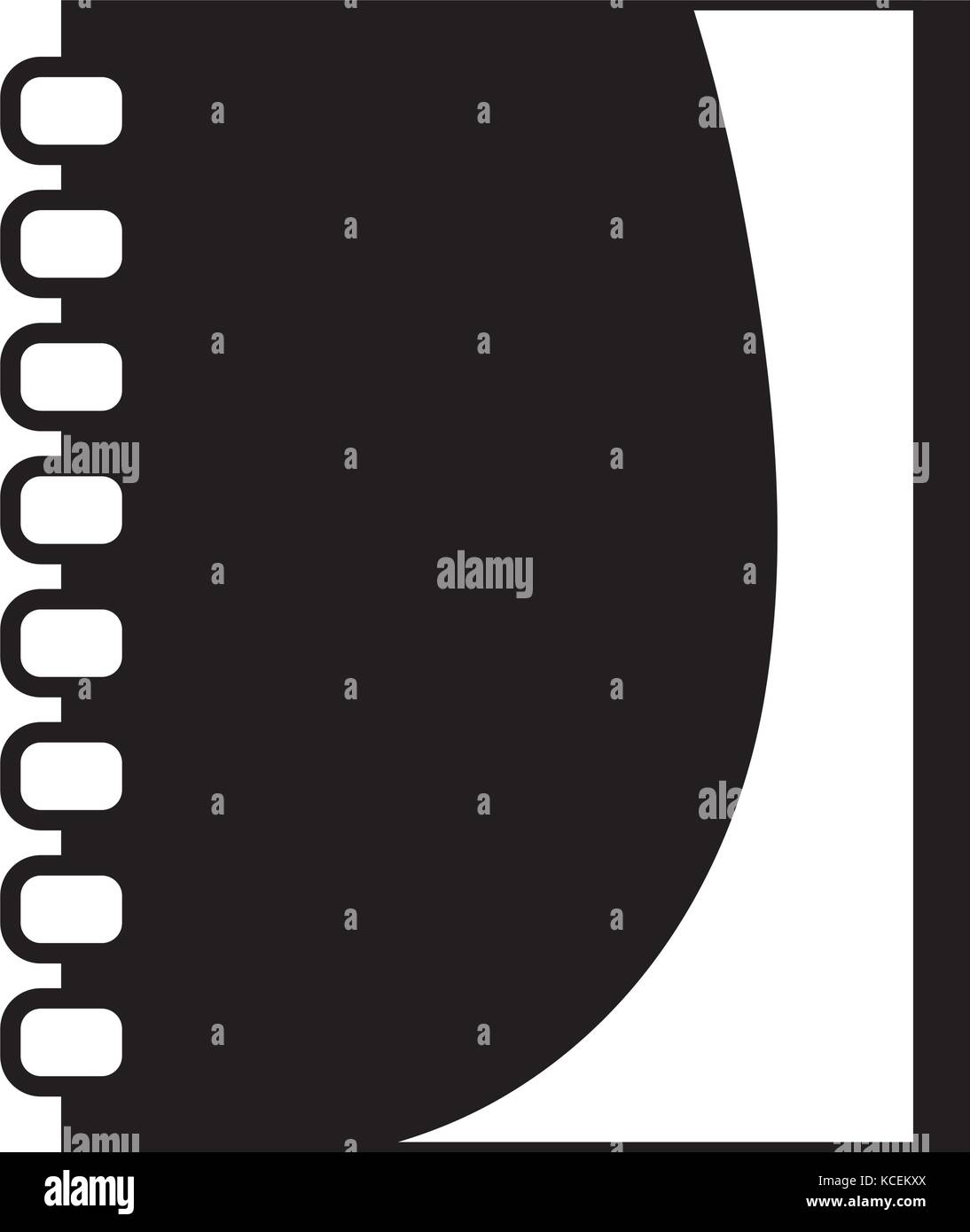 contour notebook papers object design to write Stock Vector Image & Art ...