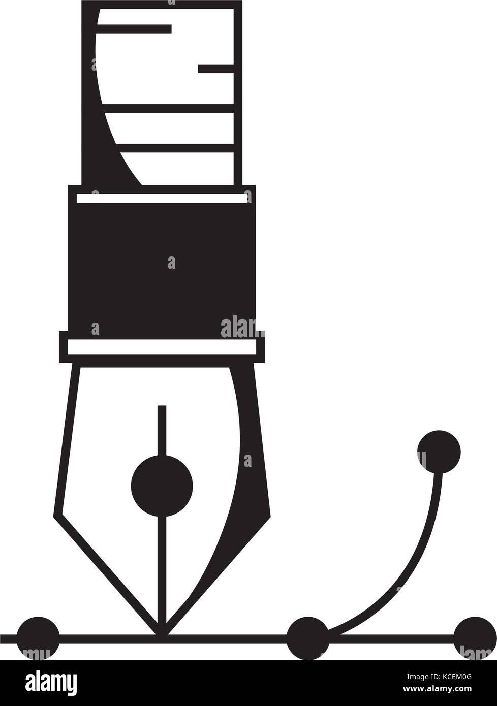 contour pen object design tool to write Stock Vector Image & Art - Alamy