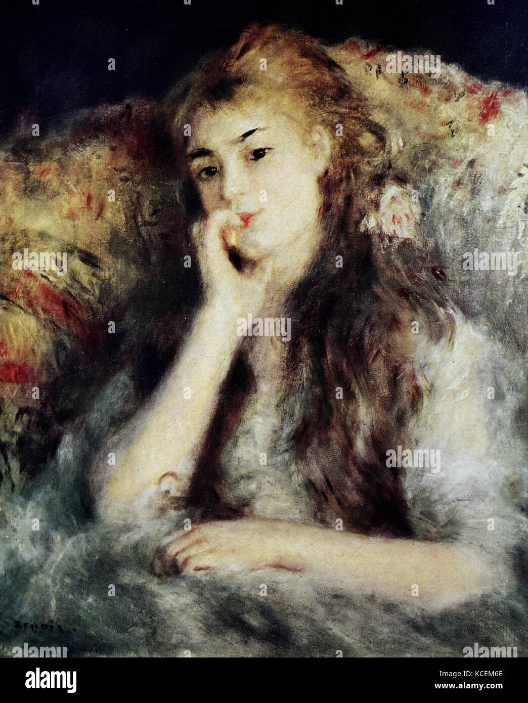 Pierre auguste renoir girl painting hi-res stock photography and images ...