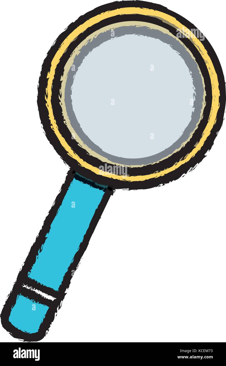 magnifying glass tool object design Stock Vector Image & Art - Alamy