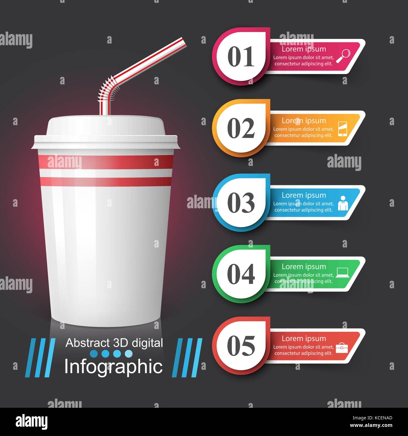 Cup icon. Coffee and tea Infographics Stock Vector Image & Art - Alamy