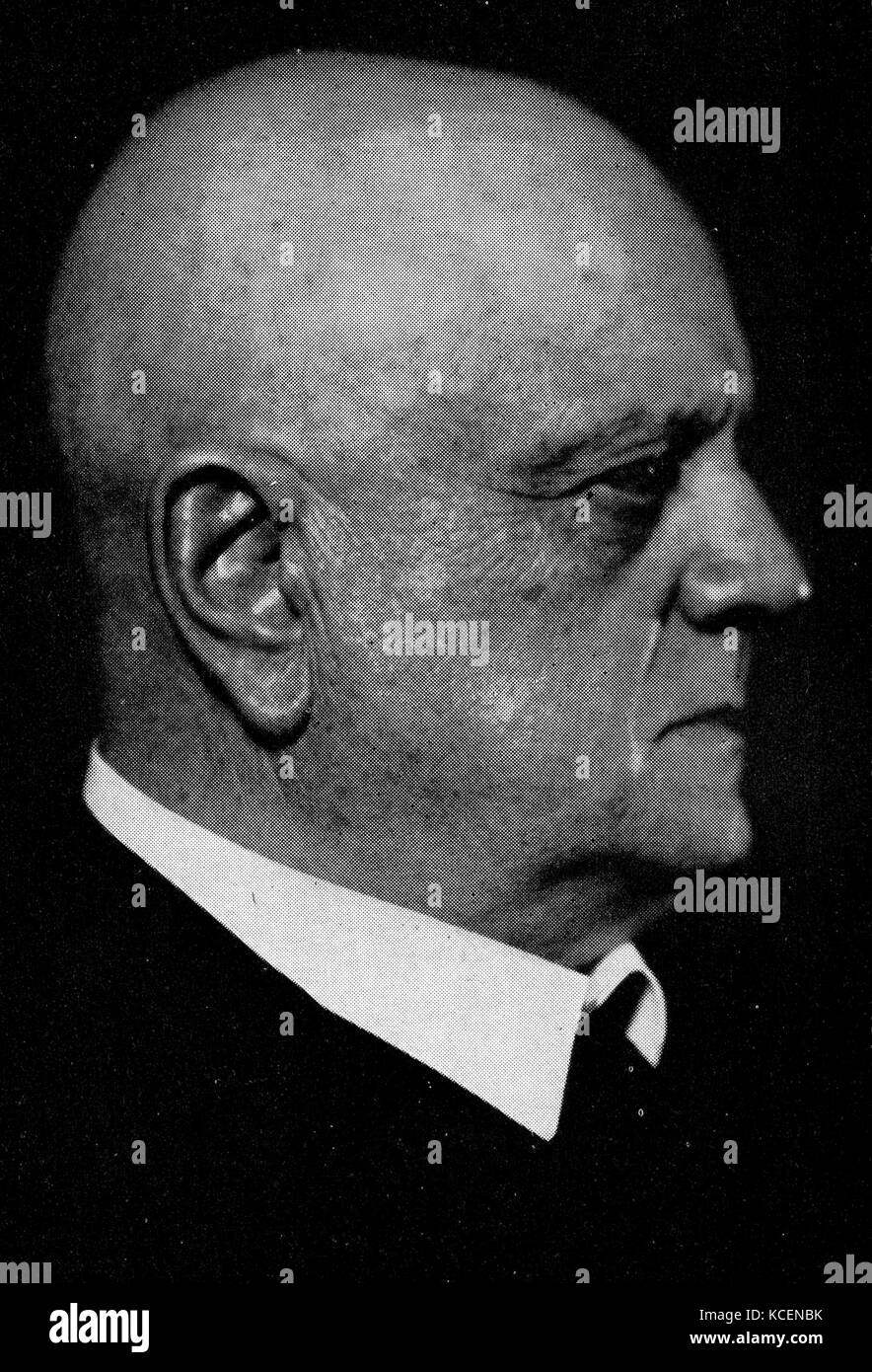 Photograph of Jean Sibelius (1865-1957) a Finnish composer and ...