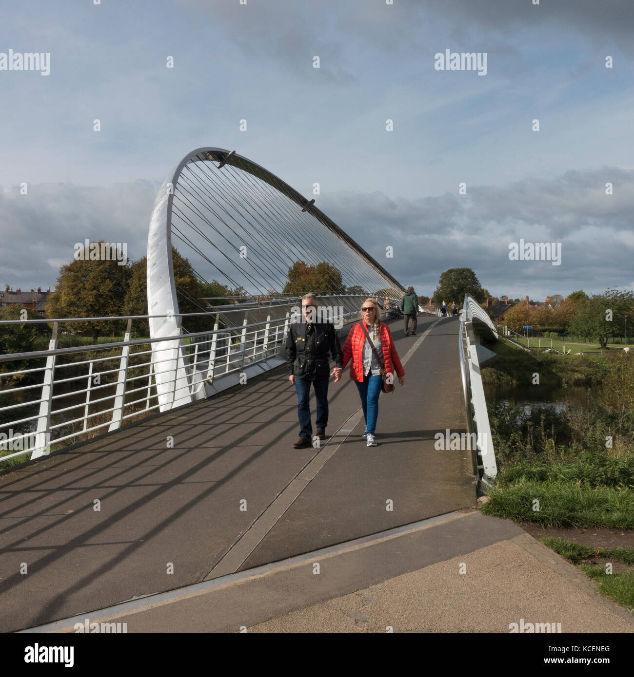 Pedestrian path across river hi-res stock photography and images - Alamy