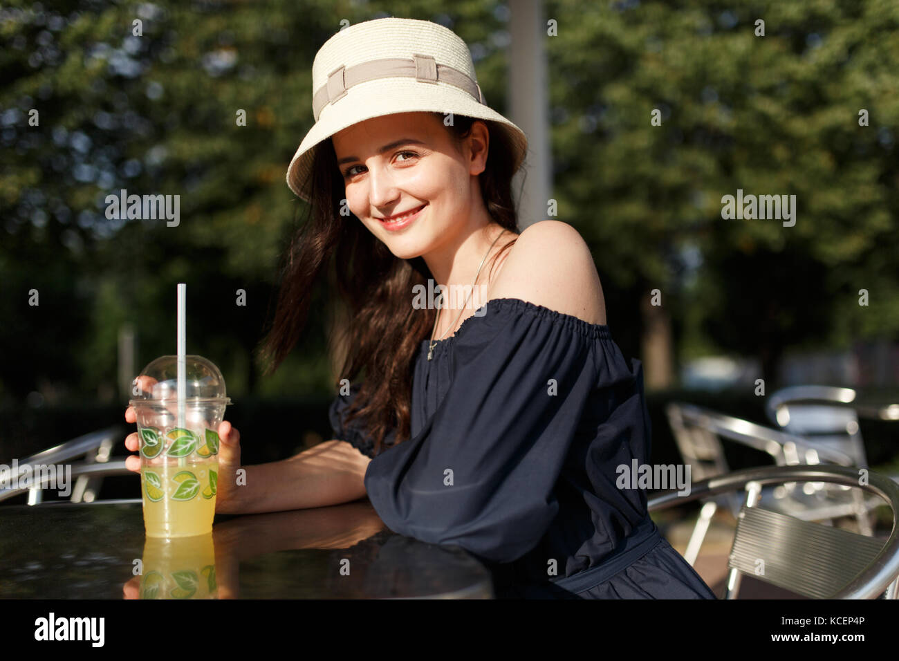 Woman taking picture bar in hi-res stock photography and images - Alamy