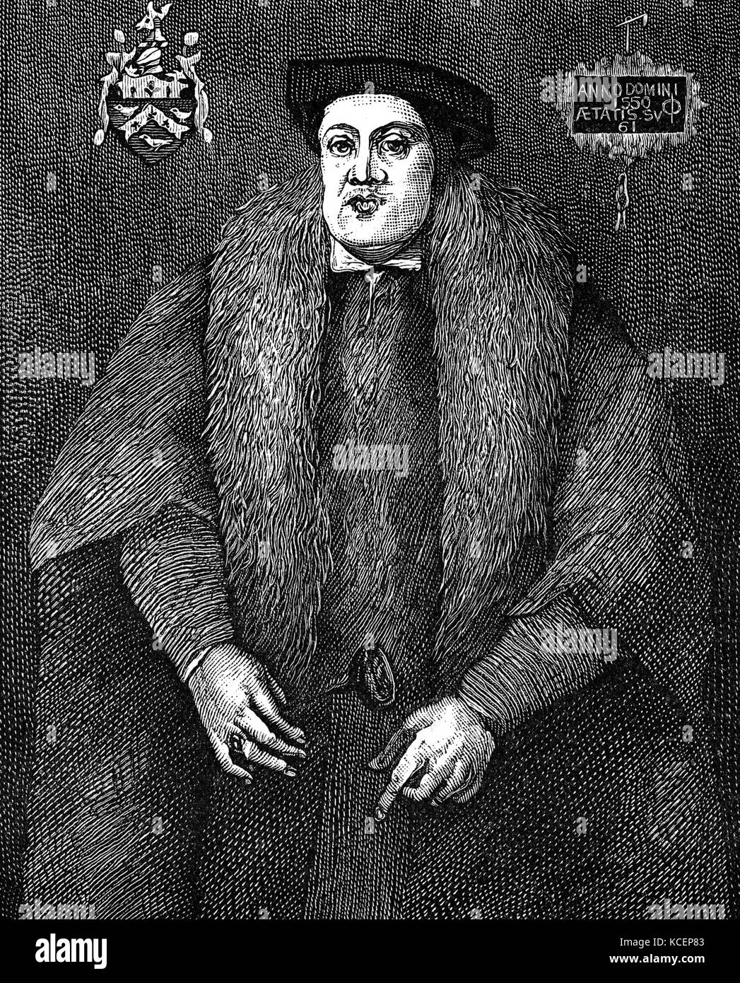 Portrait of Jack O'Newbury (1489-1557) an English clothier. Dated 16th ...