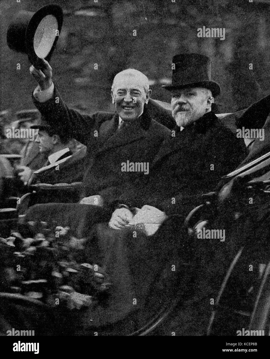 Photograph of Woodrow Wilson (1856-1924) an American politician ...