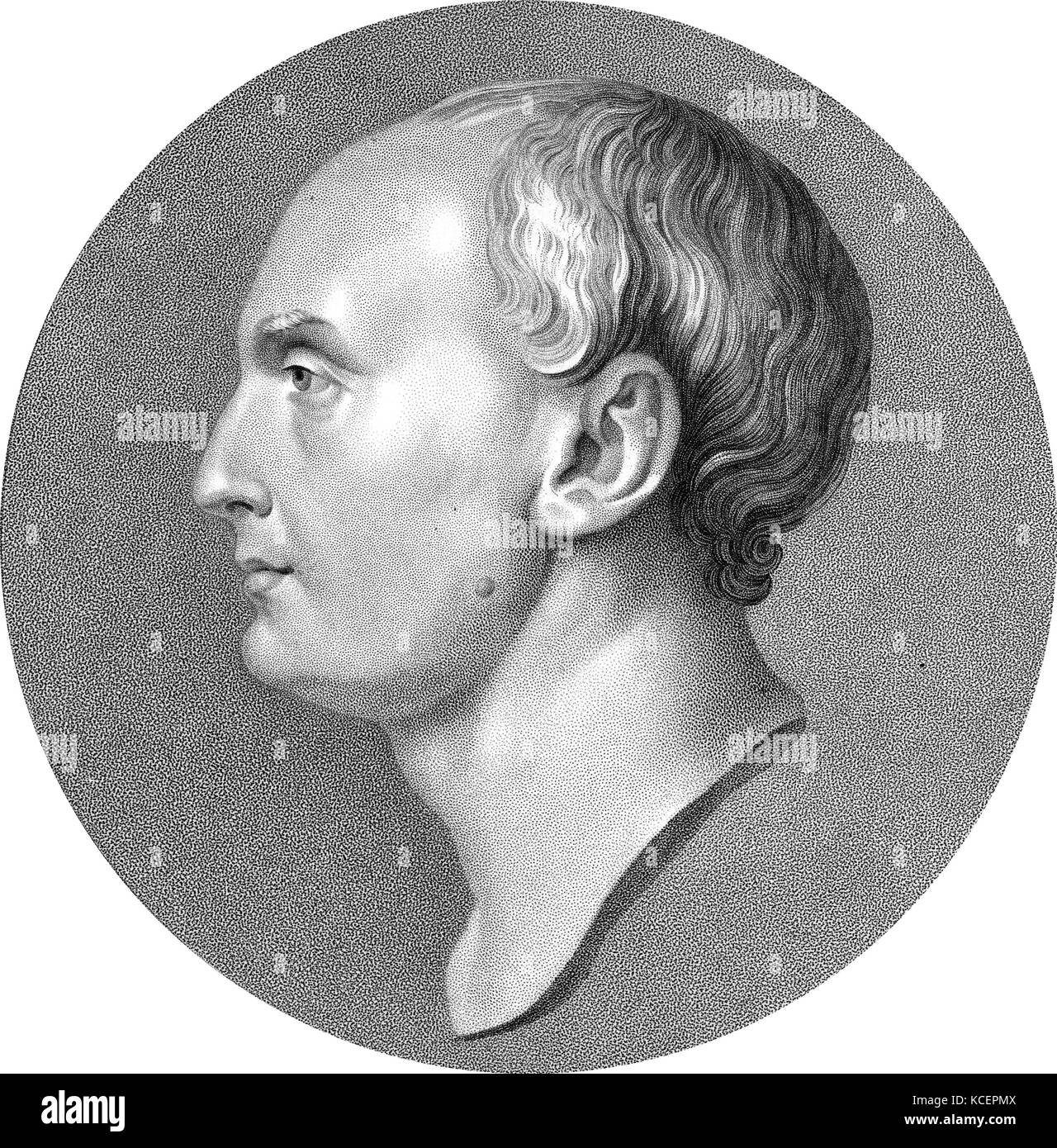 Portrait of Robert Strange (1721-1792) a Scottish engraver. Dated 18th ...